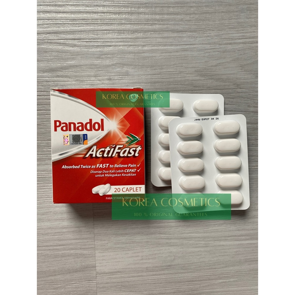 Jual PANADOL ACTIFAST PARACETAMOL 500MG isi 20 Kaplet | Shopee Indonesia