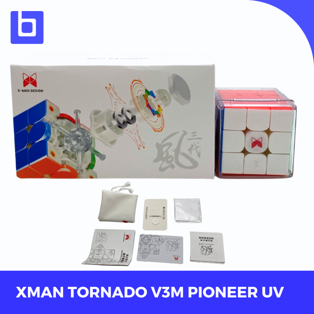 Jual Cube 3x3 - Xman Tornado V3M Pioneer UV COATED Original | Shopee ...