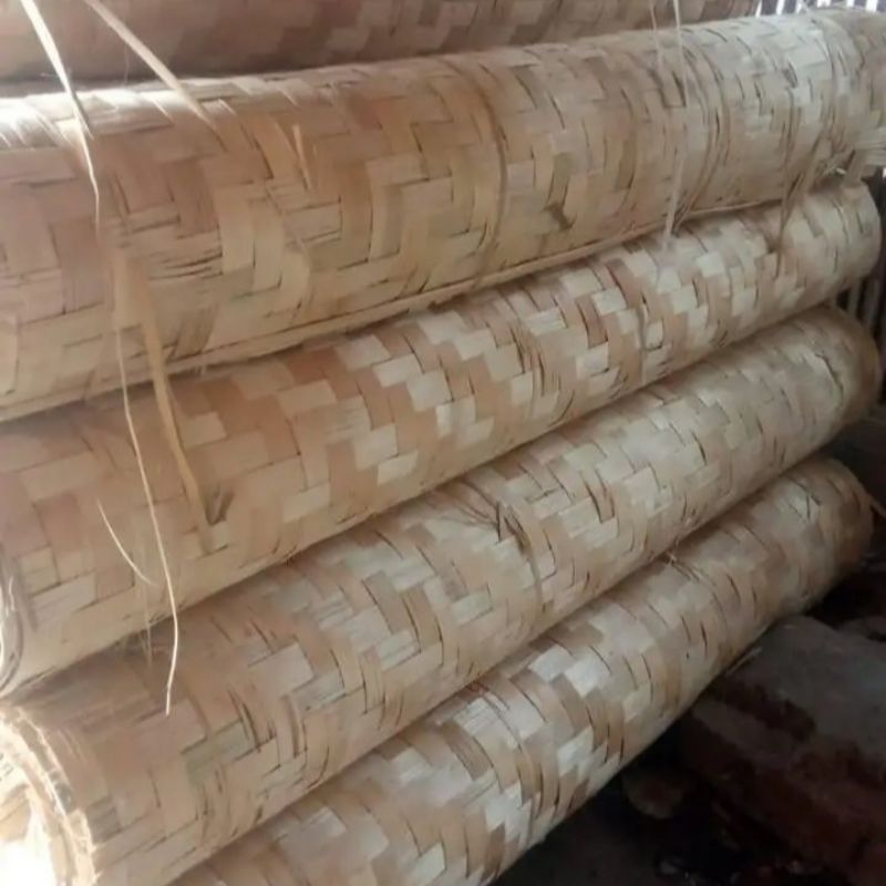 Jual bilik bambu ati anyaman dinding 2×2,5 meter | Shopee Indonesia