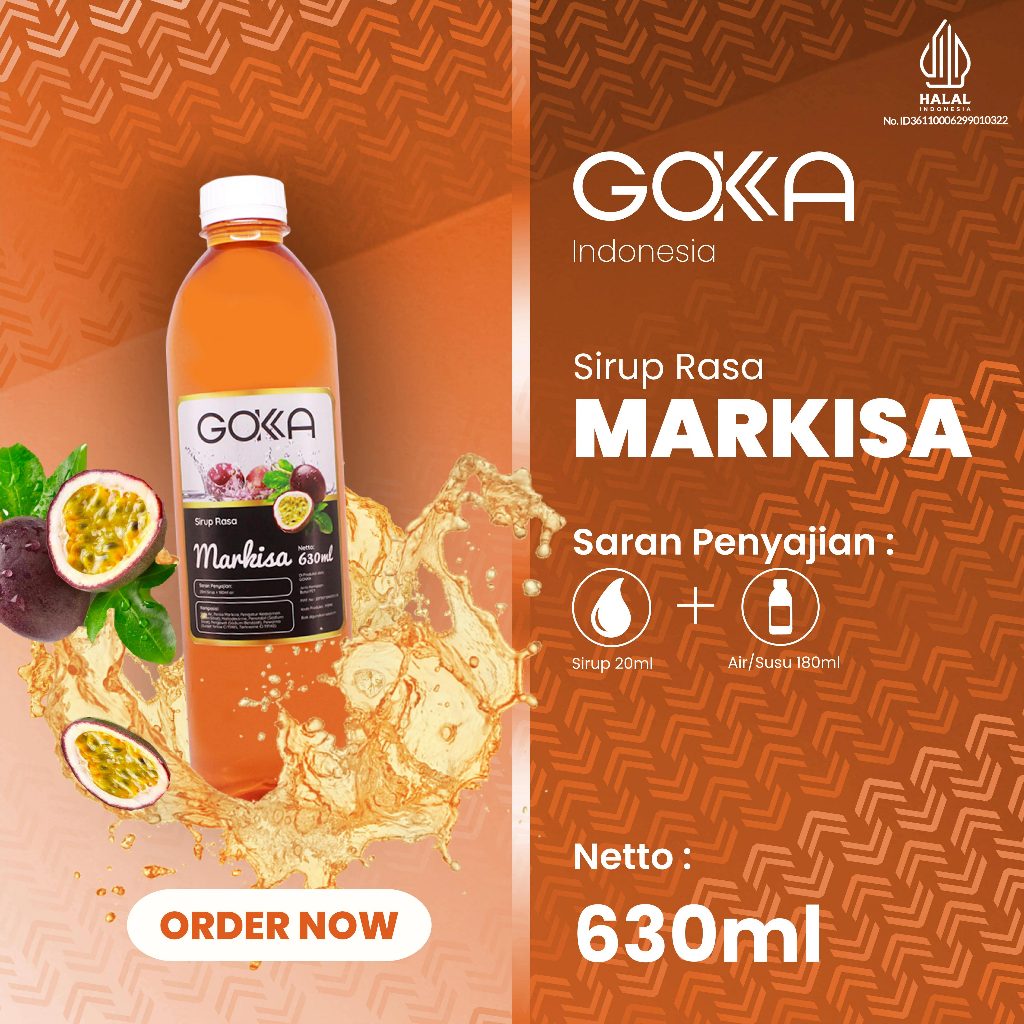 Jual Minuman Sirup Gokka Rasa Markisa / Markisa Syrup Gokka 630ml ...
