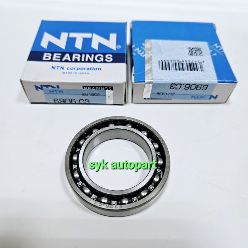 Jual BEARING 6906 C3 NTN TANPA TUTUP DIMENSI UKURAN 30X47X9MM | Shopee ...