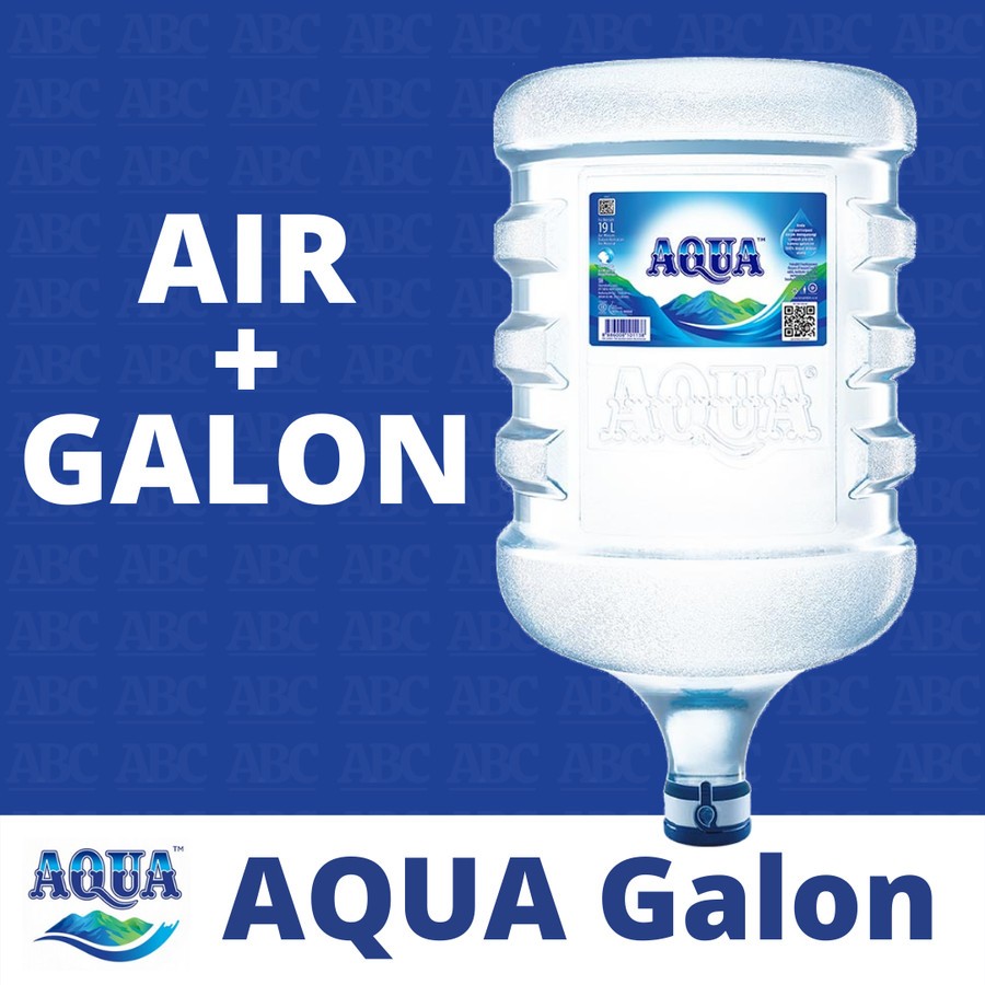 Jual AQUA Galon 19 Liter | Air + Galon | Air Minum | Air Mineral | isi ...