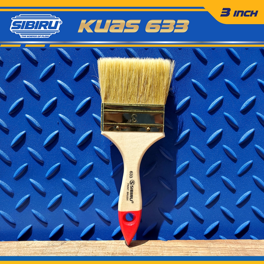 Jual Kuas Tangan Sibiru seri 633 ukuran 3 inch Tebal Ori | Shopee Indonesia