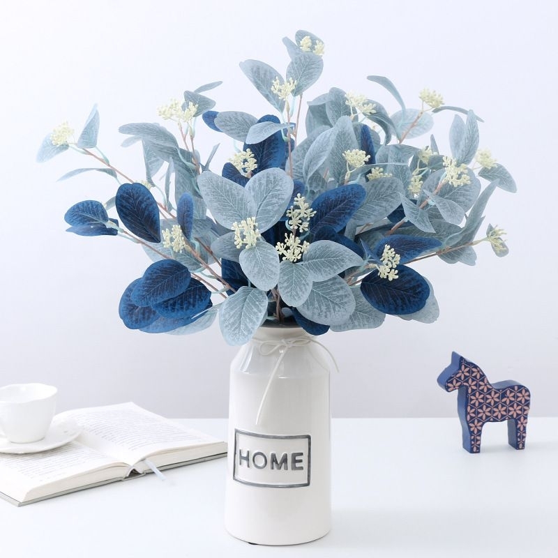 Jual BT307 bunga artificial daun eucalyptus gunni cider dekorasi ...