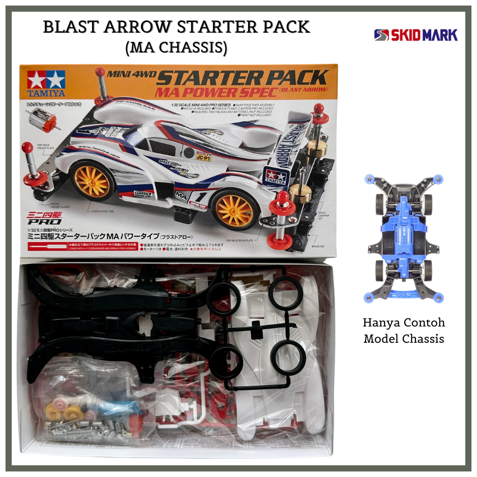 Jual Mobil Rakit Tamiya Mini 4WD - Blast Arrow Starter Pack MA Chassis ...