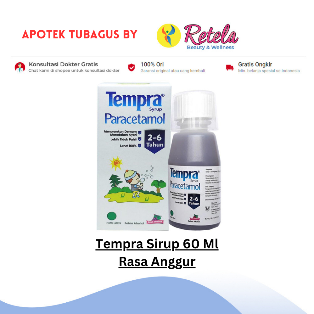 Jual Tempra Sirup Rasa Anggur 60 ml | Shopee Indonesia