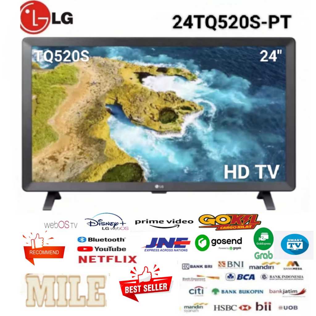 Jual LG LED Smart TV 24TQ520S - PT 24 inch Digital Monitor TV | Shopee Indonesia