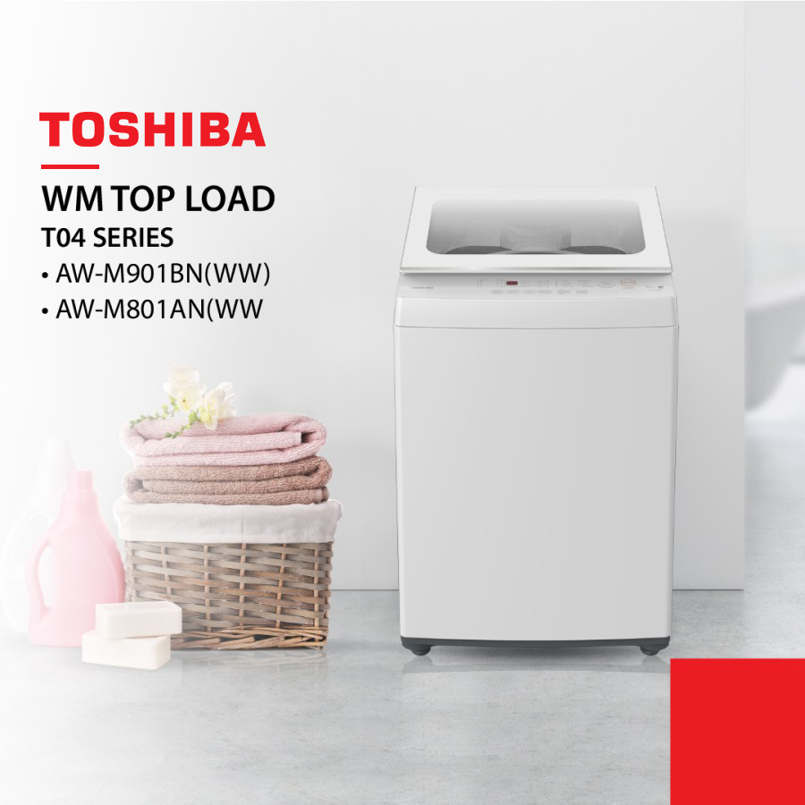 Jual Toshiba Mesin Cuci Top Load AW-M801AN(WW) 7Kg Mesin Cuci 1 Tabung | Shopee Indonesia