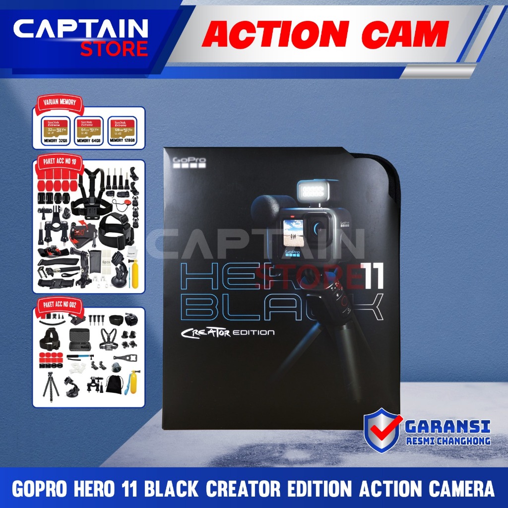 Jual Gopro Hero 11 Creator Edition - Hero 11 Black Creator Edition | Shopee Indonesia