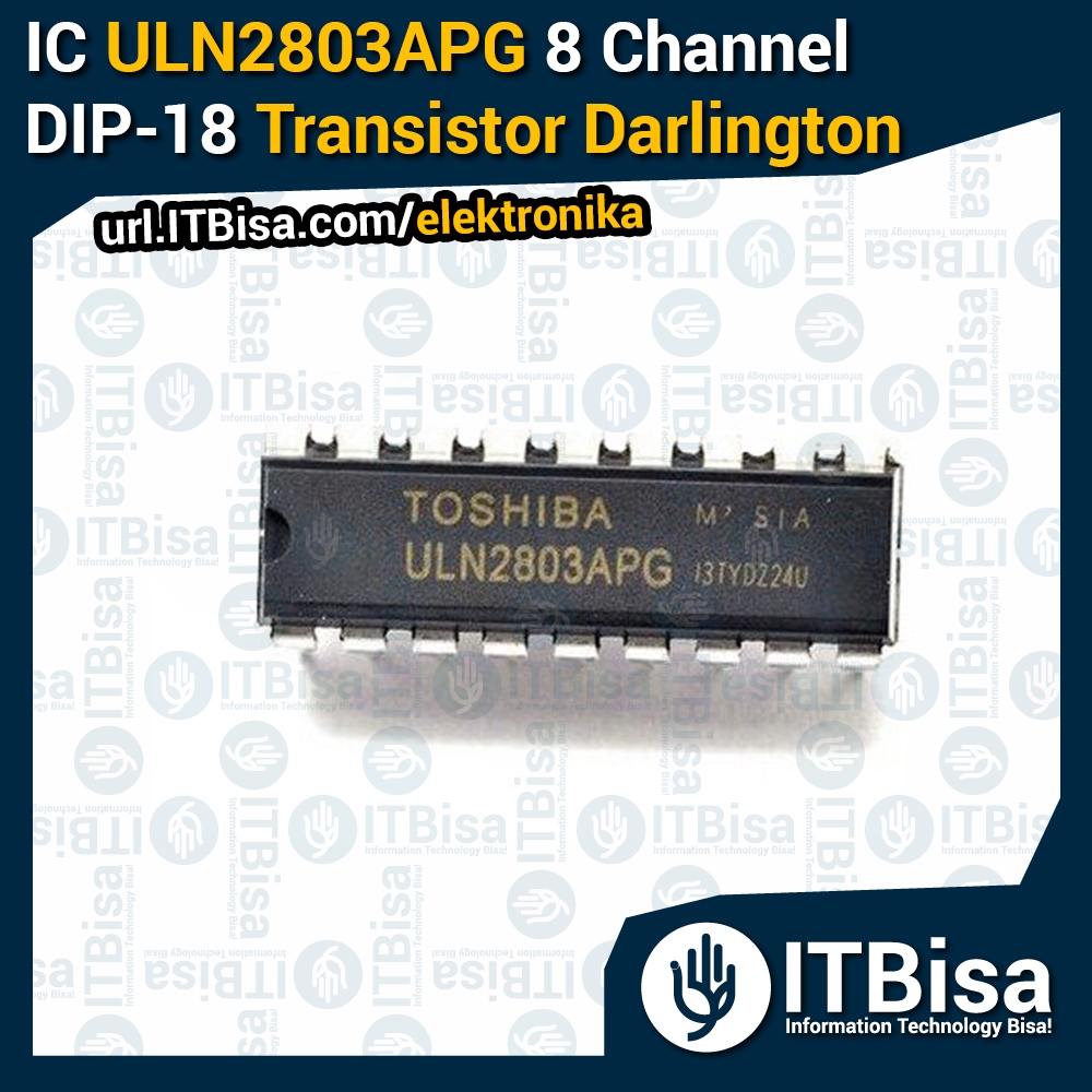 Jual ITBisa - IC 2803 ULN2803AN DIP18 DIP-18 18 Pin 18P Kanal Channel ...