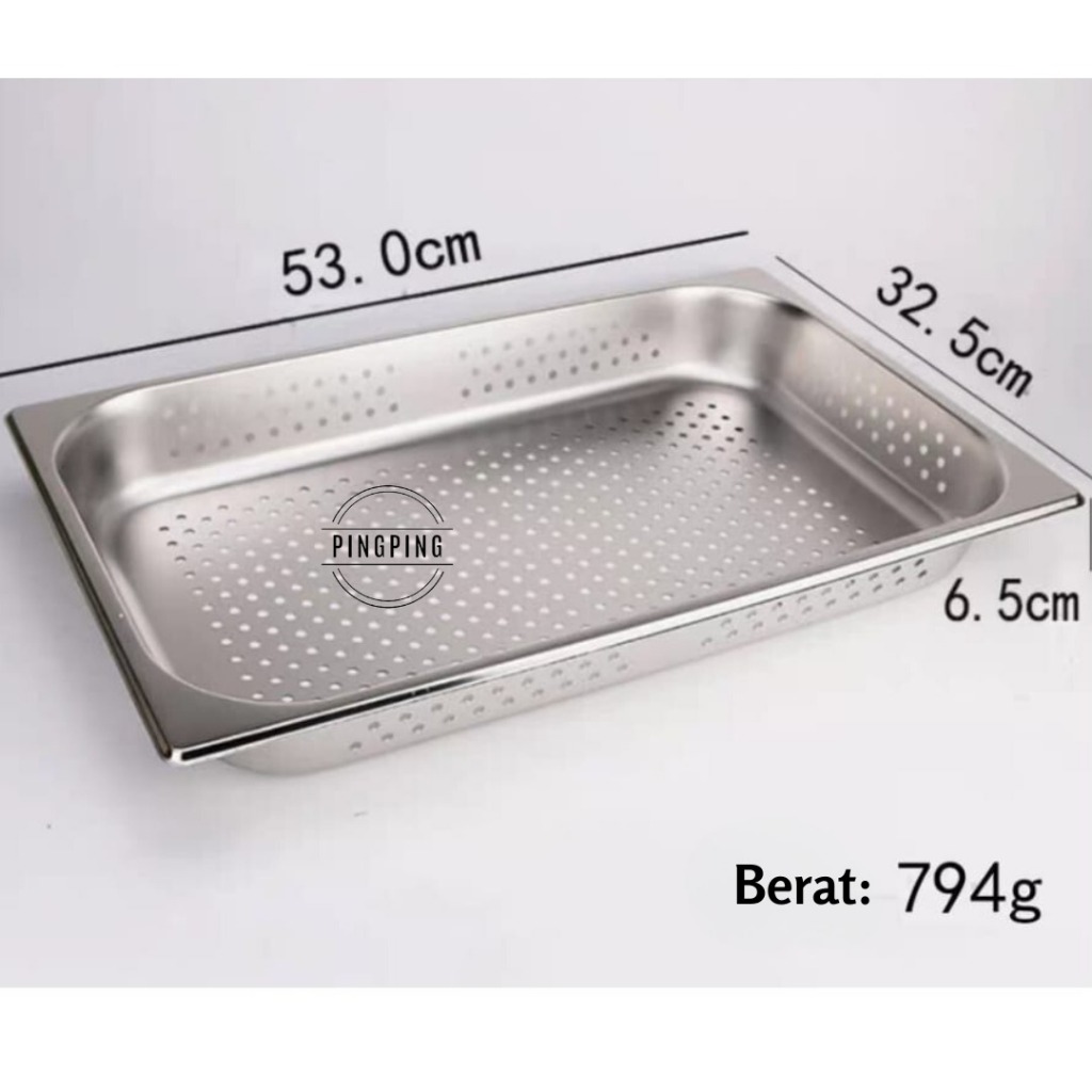 Jual Food pan Stainless steel 1/1x6.5- 1/2x6.5 Food pan Stainless steel ...