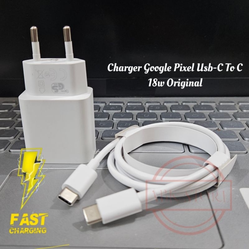 Jual Charger Google Pixel 18w Usb Type-C Fast Charging Original | Shopee Indonesia