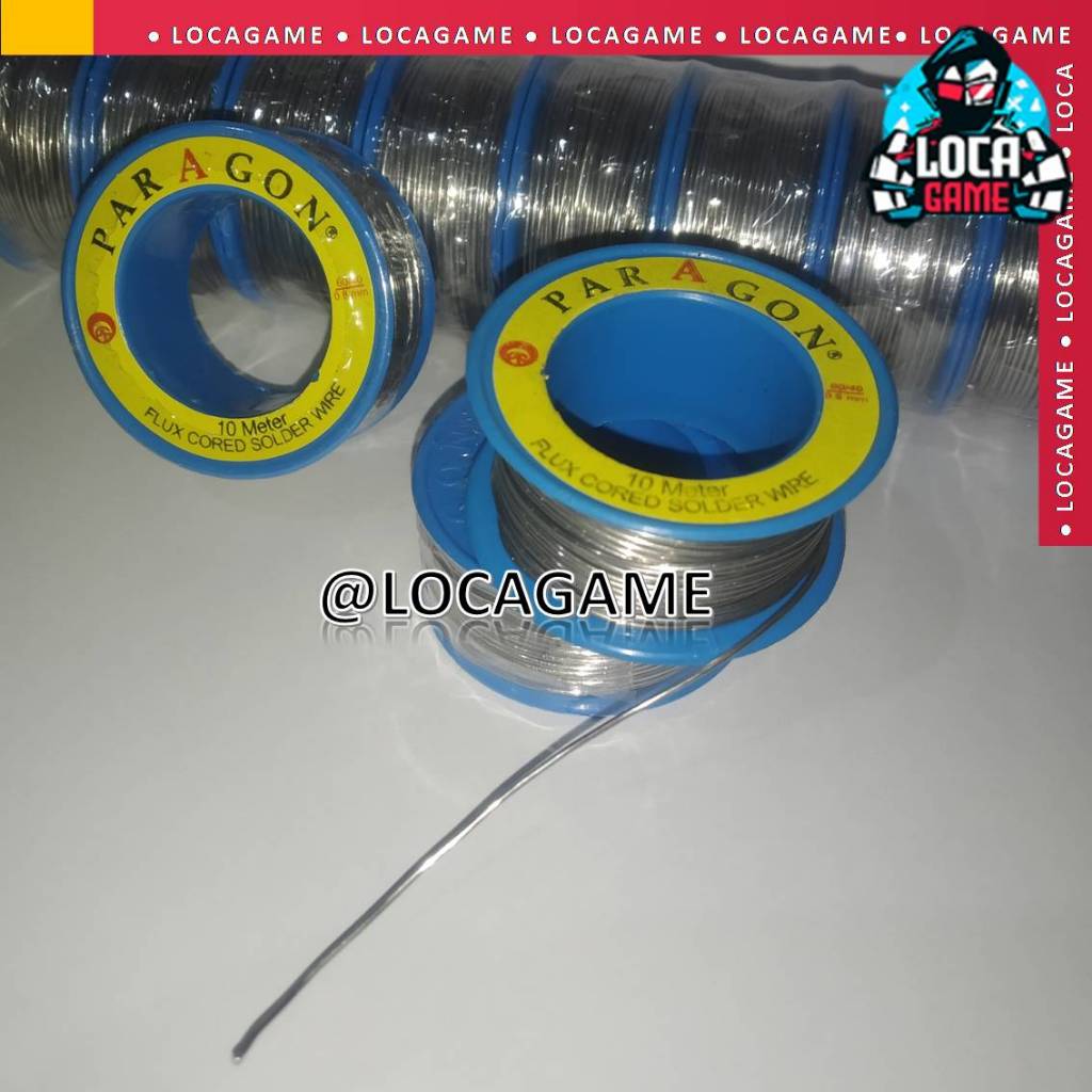 Jual Timah Solder Tinol flux Cored solder Wire Paragon kawat solder 10M ...