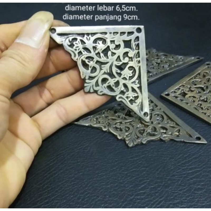 Jual Siku ukir kuningan Antik aksesoris meja pintu ornamen pengaman ...