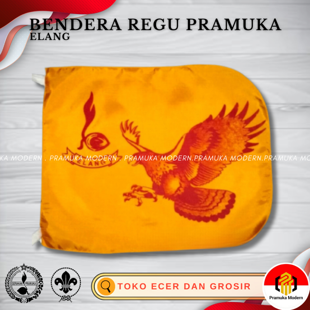 Jual Bendera regu Elang bendera regu pramuka putra elang (bijian ...