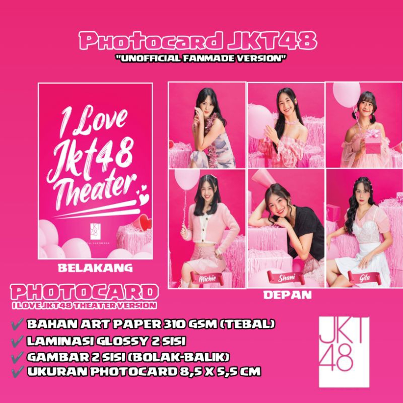 Jual Photocard JKT48 I Love Theater Series | Fanmade (Unofficial ...