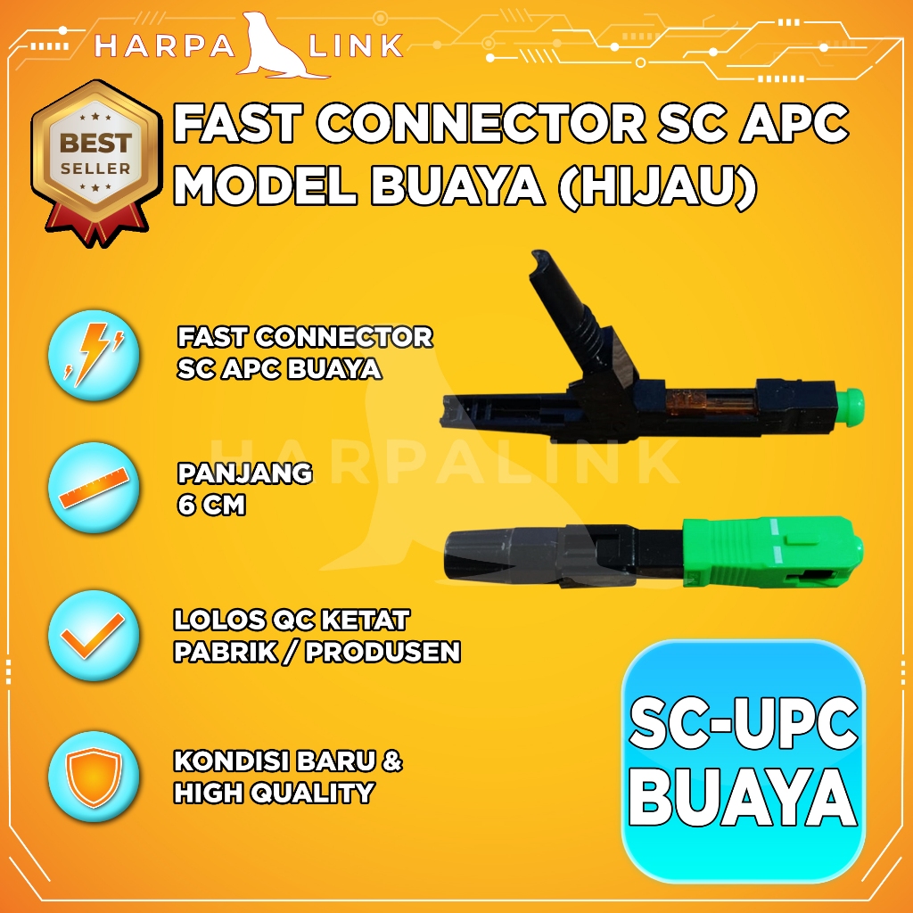 Jual Fast Connector SC APC Fiber Optik Buaya / Fast Konektor SC/APC ...