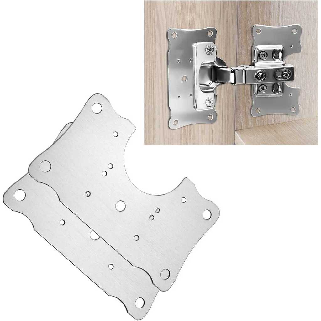 Jual Plat Perbaikan Engsel Pintu Lemari Kabinet Hinge Repair Plate ...