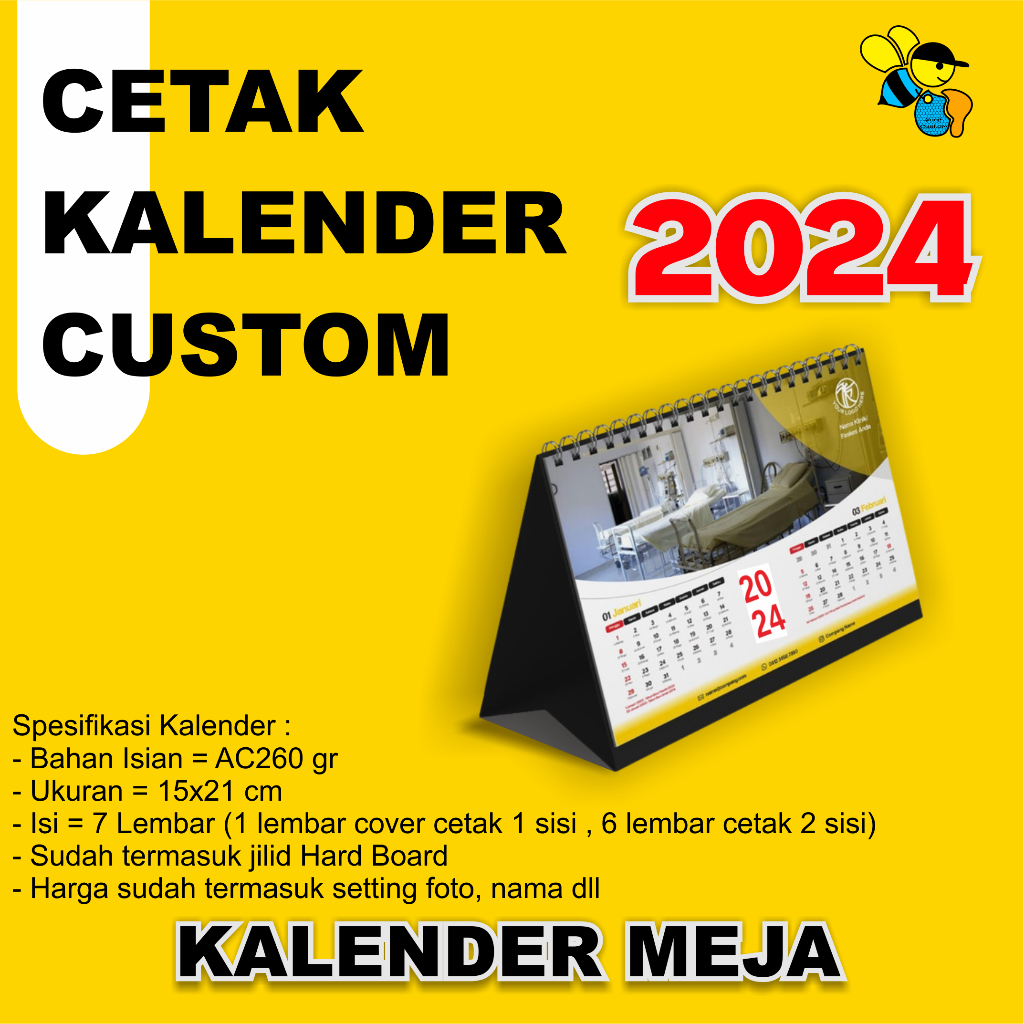 Jual Cetak Kalender Meja Custom | Print Kalender Custom Design Foto ...