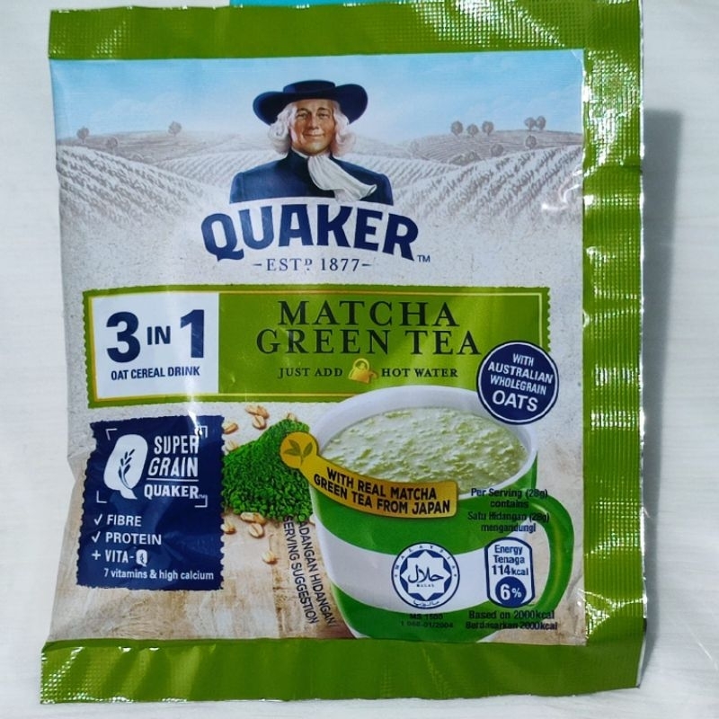 Jual Quaker Malaysia 3 in 1 Sachet 30gr/ Sereal Oatmeal Makanan Sehat ...