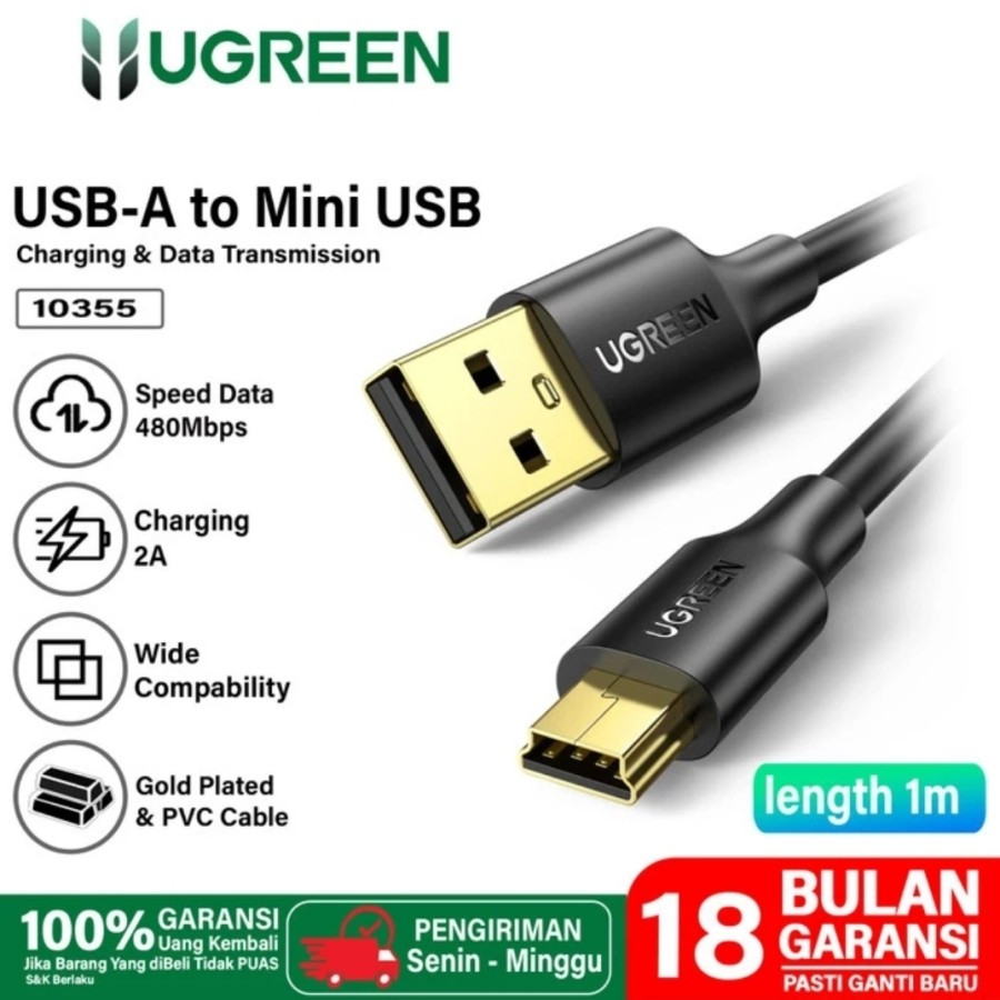 Jual UGREEN Kabel Data Hardisk USB to 5 Pin Cable Charger Camera HDD ...