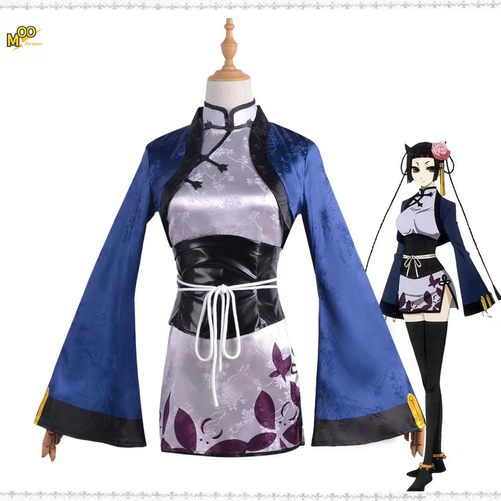 Jual Black Butler Ran mao cosplay costumes Ran mao cosplay cheongsam ...