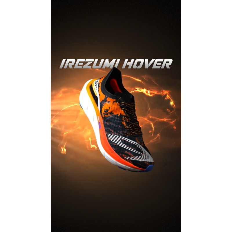 Jual 910 nineten Sepatu lari /Running original IREZUMI HOVER /HITAM ABU ...