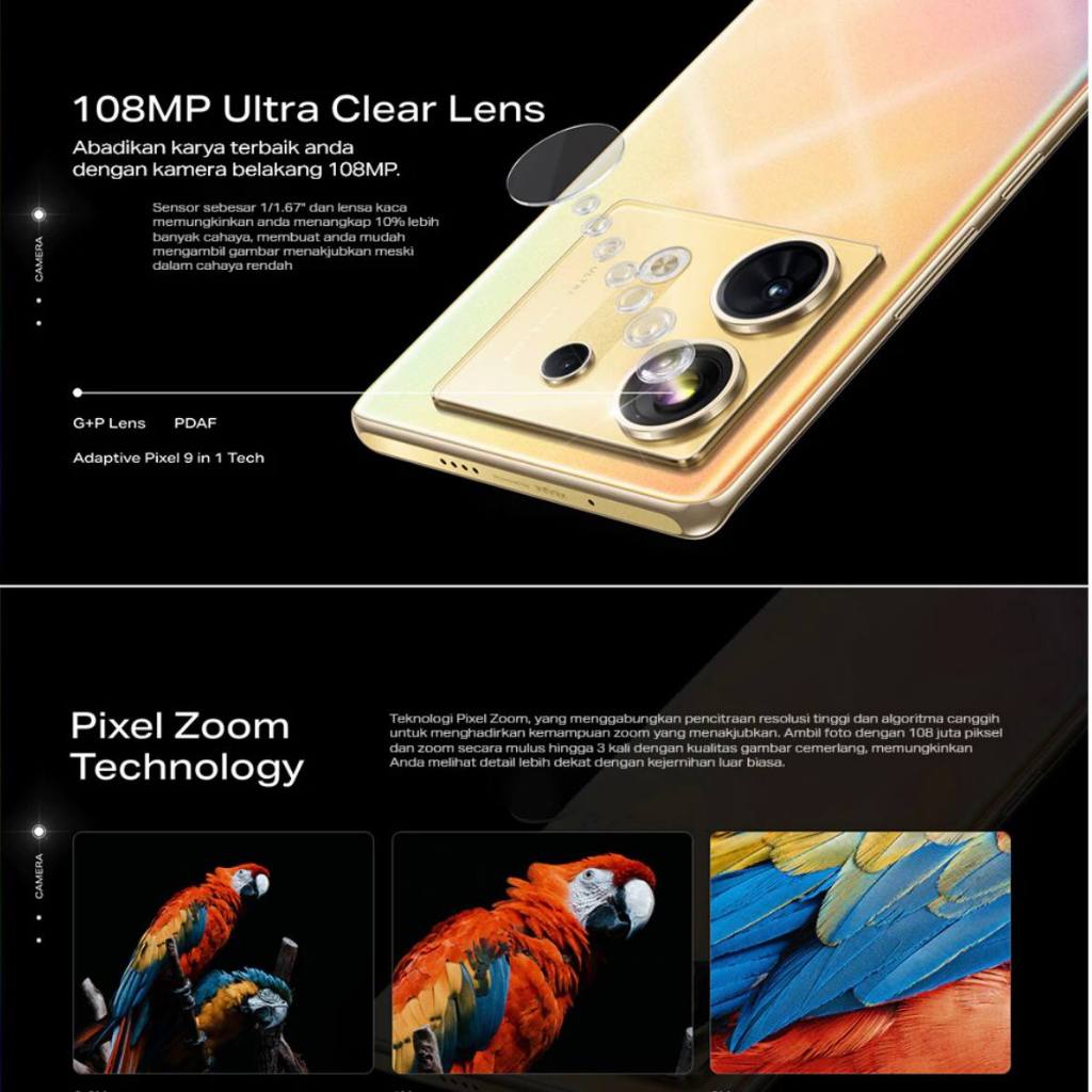 Jual Infinix Zero 30 5G [12GB+256GB] Extended RAM 9GB | Dimensity 8020 | 108MP Triple Camera | 6 ...