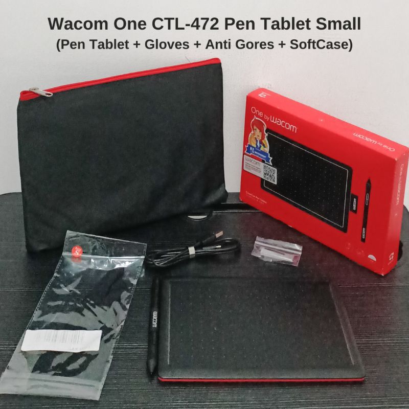 Jual Wacom One CTL-472 Pen Tablet Small Full Set | Shopee Indonesia