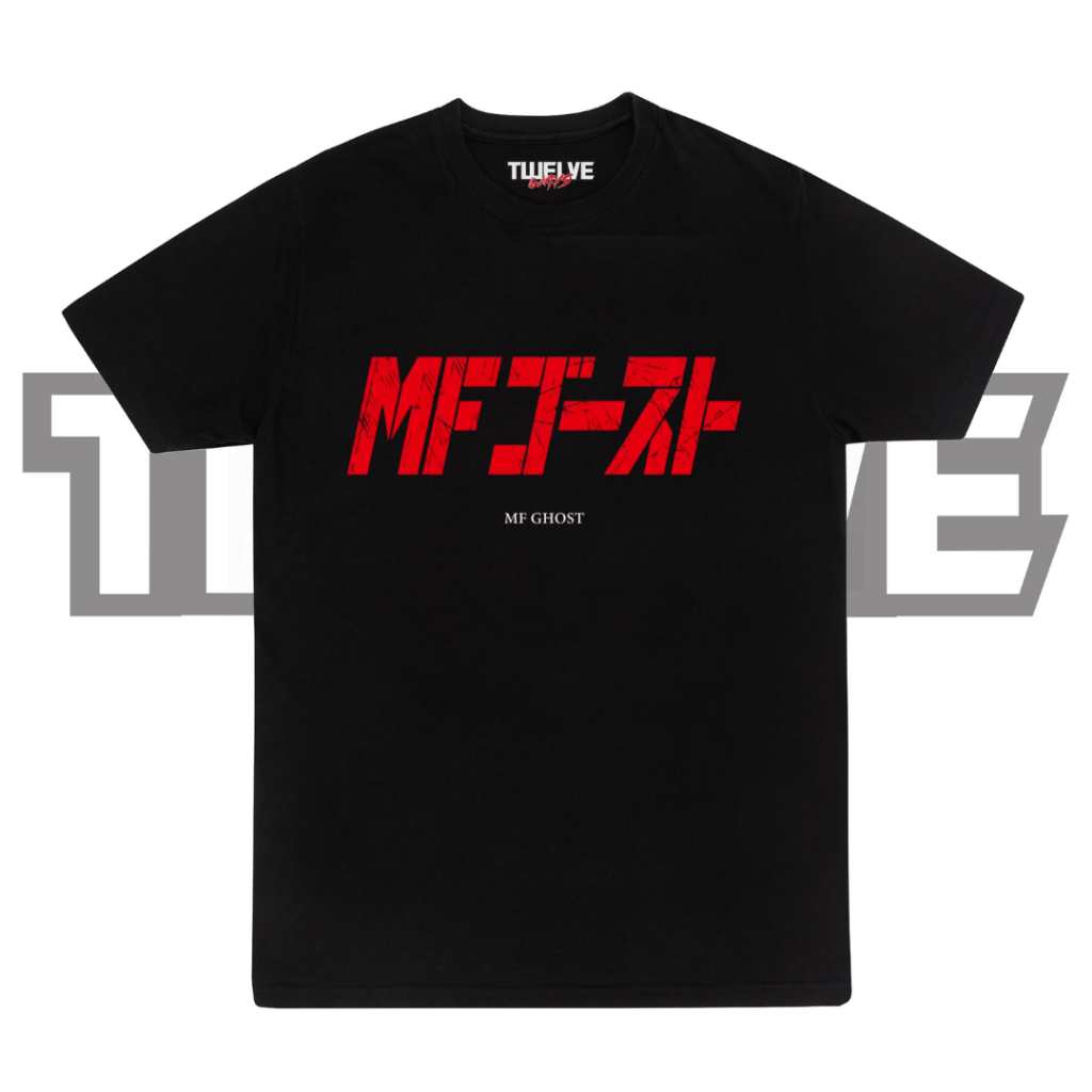 Jual MF GHOST LOGO Red Black Reguler T Shirt | Kaos Anime Japan | Kaos ...