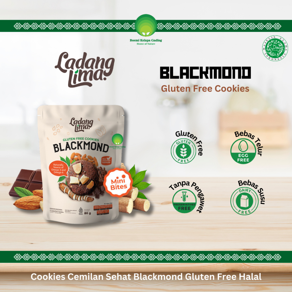 Jual Gluten Free Cookies Blackmond Mini Bites 80 Gram Cemilan Sehat ...