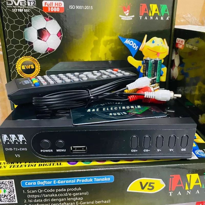 Jual STB TANAKA V5 TERBARU SET TOP BOX TANAKA Body besi | Shopee Indonesia