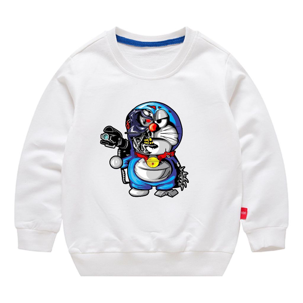 Jual Doraemon Cybrog Sweatshirt Basic Anak II Sweater Crewneck Anak ...