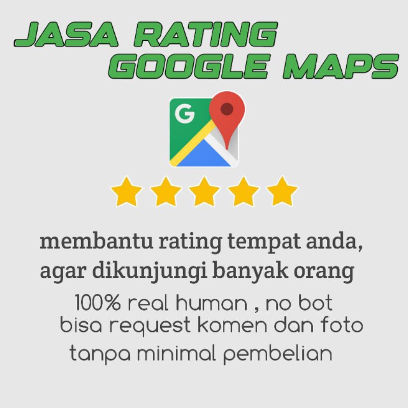 Jual Rating/Review/Ulasan Google Maps | Shopee Indonesia