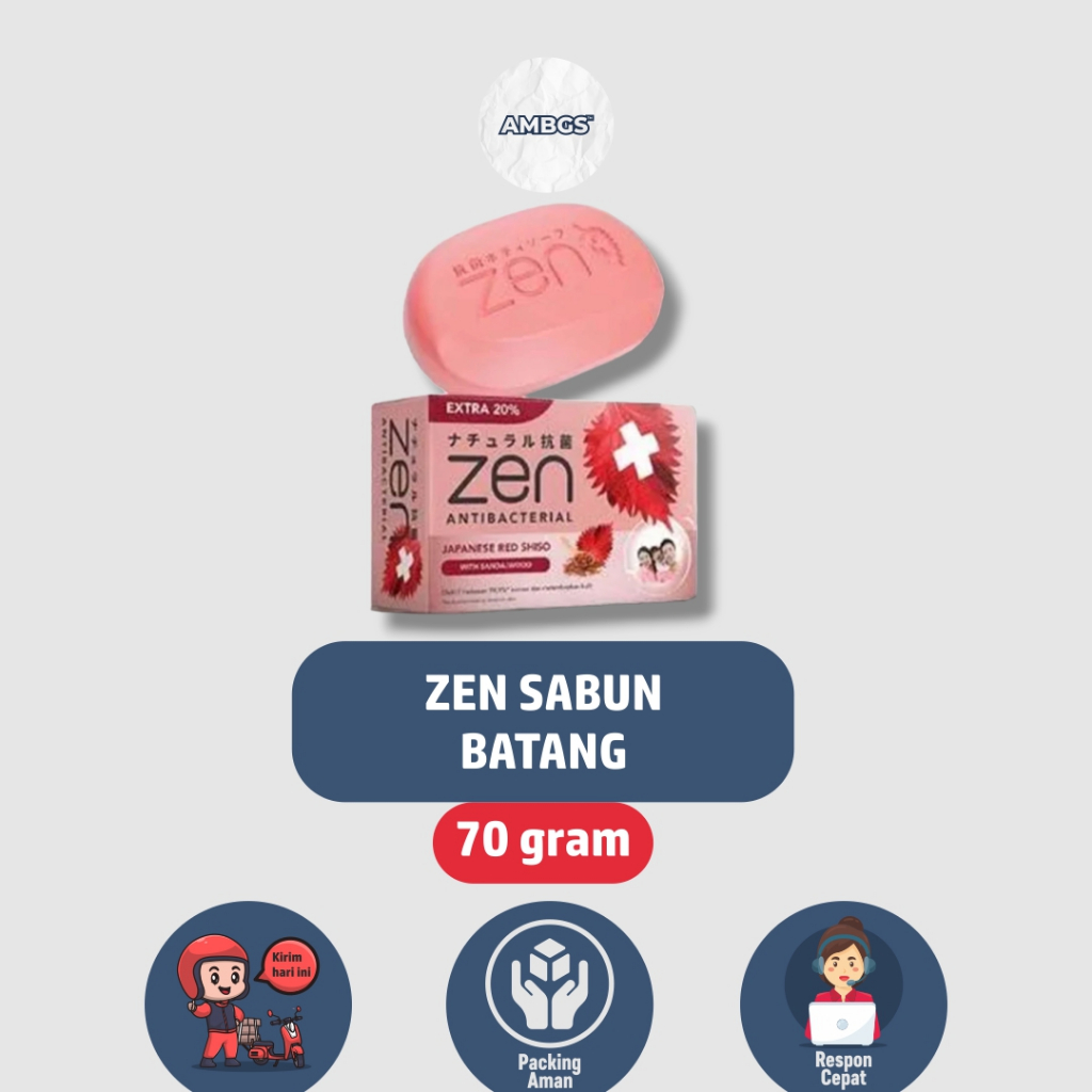Jual PAKET 12 PCS !! LEBIH MURAH !! Zen Sabun Mandi Batang 70 gram ...