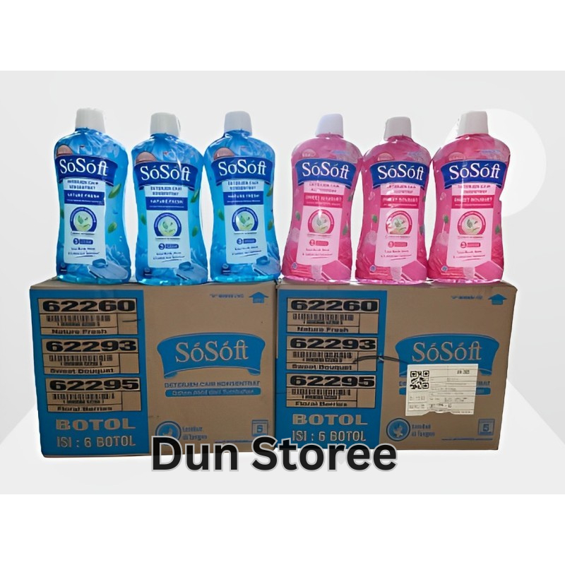 Jual 1 Karton/Dus So Soft Deterjen Cair Konsentrat Ukuran 700ml ...