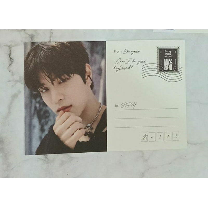 Jual Postcard Official Seungmin Maxident Love Letter skz stray kids ...