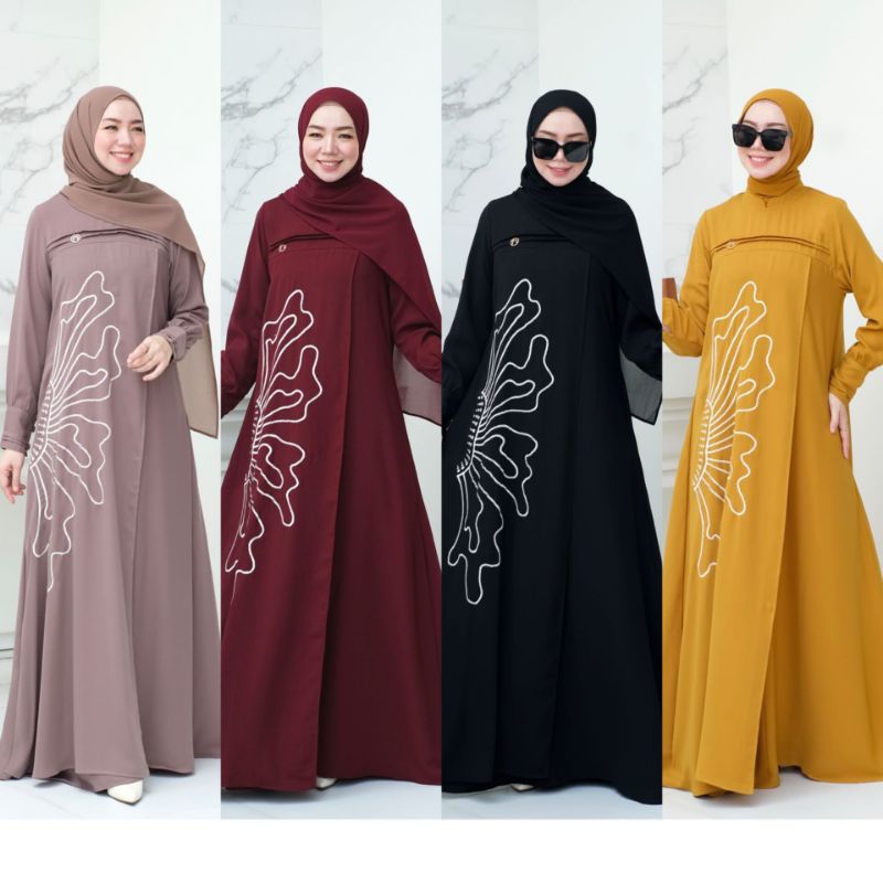 Jual Gamis terbaru Hafsah dress by ninos design original 100% | Shopee ...