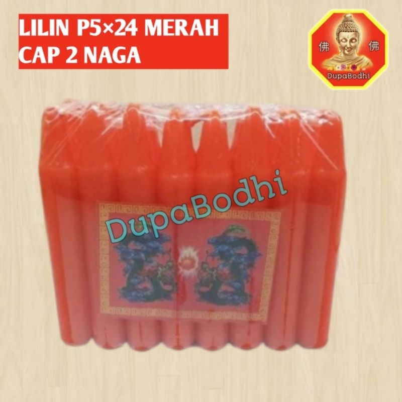 Jual Lilin merah cap naga / lilin P5 / lilin sembahyang / lilin imlek ...