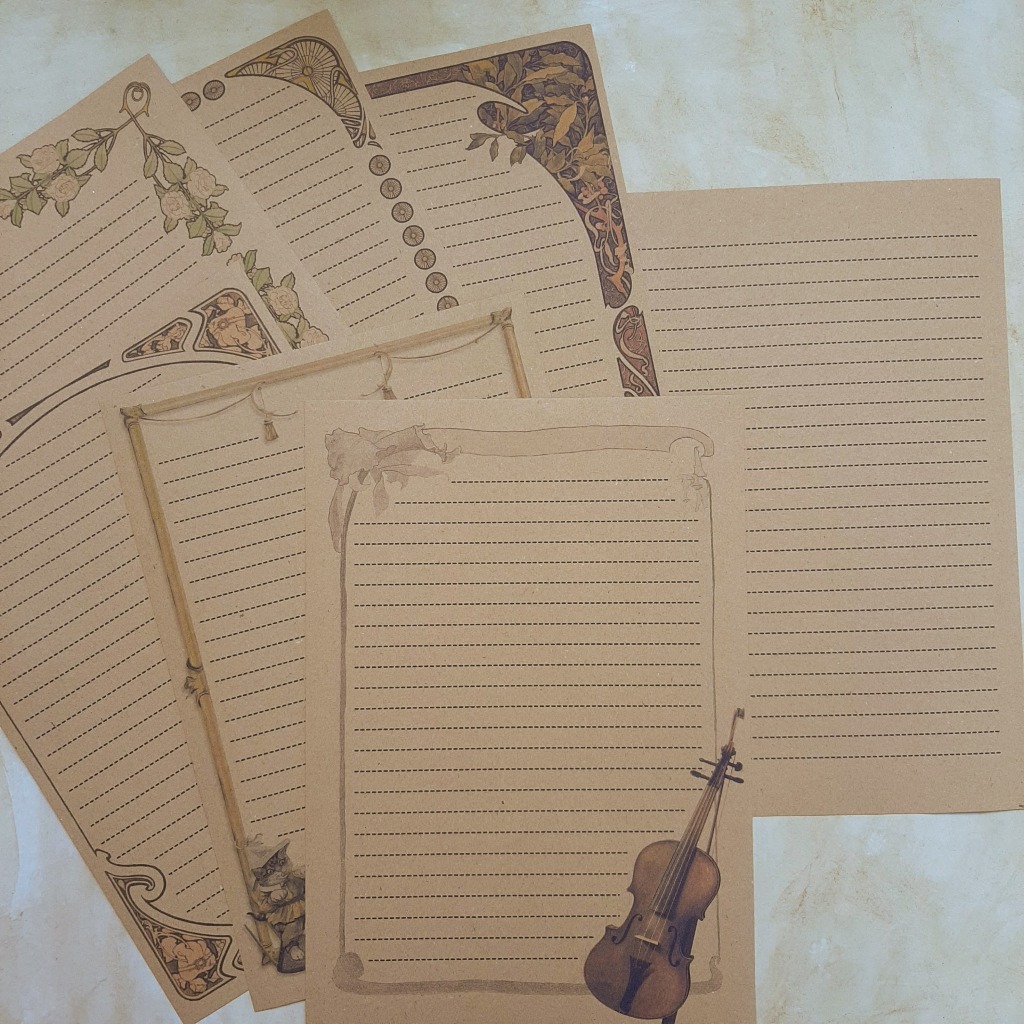 Jual KERTAS SURAT VINTAGE - KERTAS SAMSON - BORDER SURAT KRAFT - 150 ...
