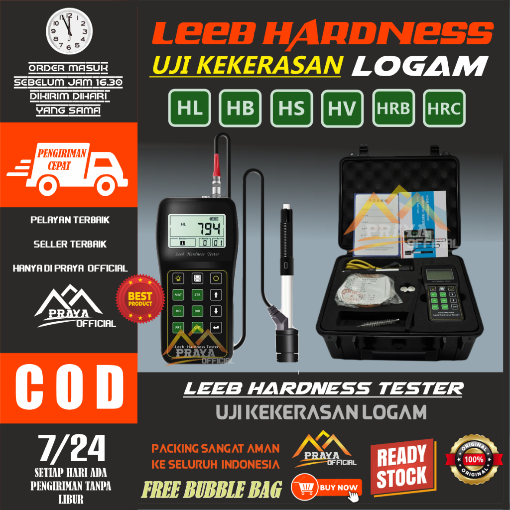 Jual FULL SET KOPER !!! Alat Ukur Kekerasan Baja Logam Metode Leeb ...