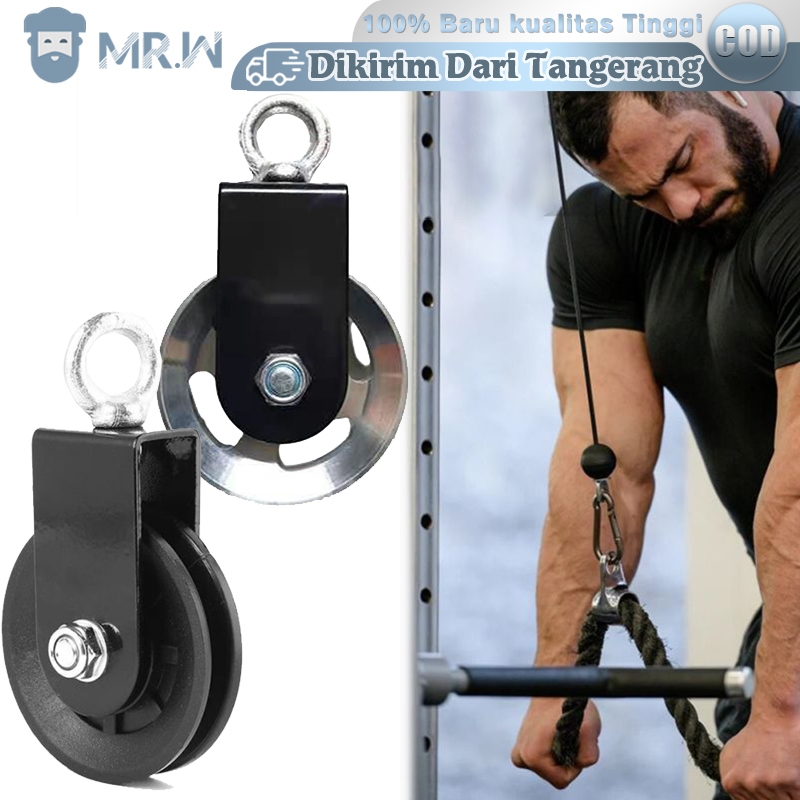 Jual Roda Katrol Kabel Logam 88mm Roda Pulley Home Gym Single Katrol ...
