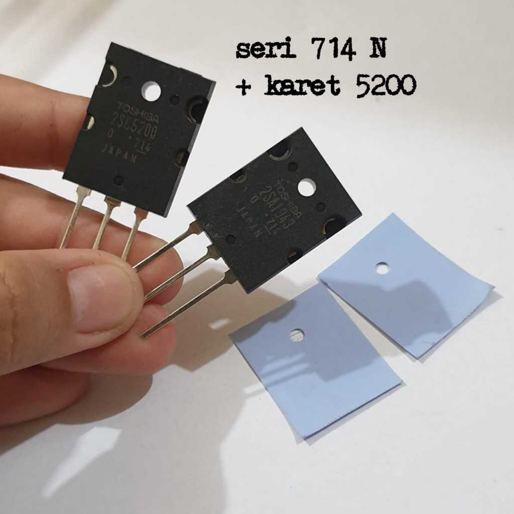 Jual transistor Toshiba a1943/c5200 original seri 714 N Free karet ...