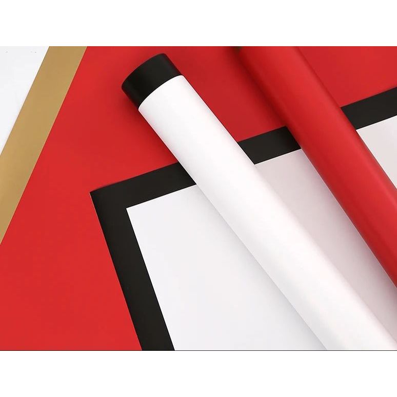 Jual BOLD GOLD LINE SOLID double frame list WRAPPING PAPER FLOWER ...