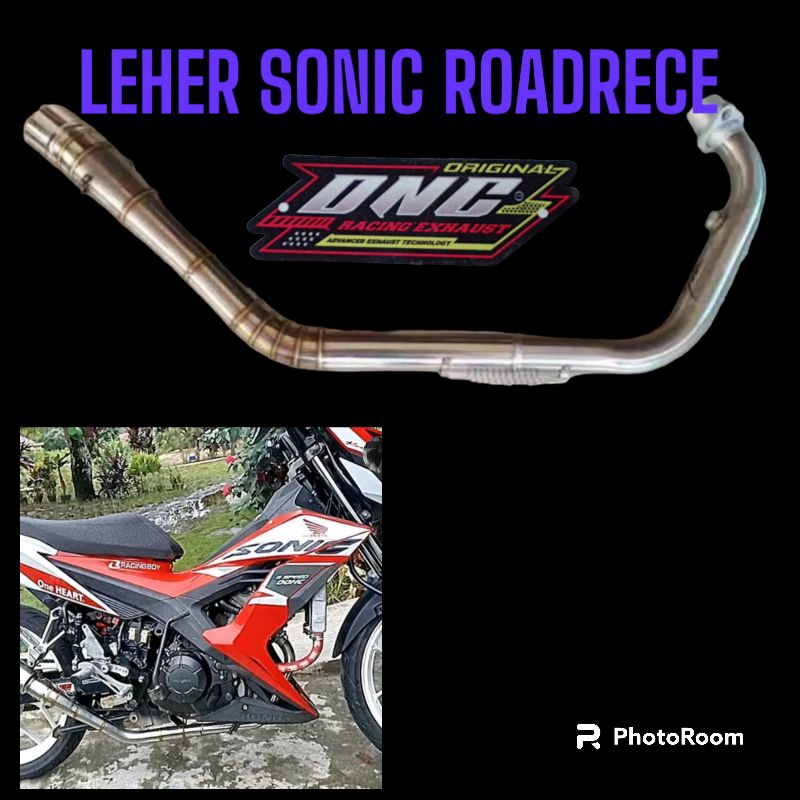 Jual leher knalpot Honda Sonic 150/ pipa knalpot Sonic model road rece ...