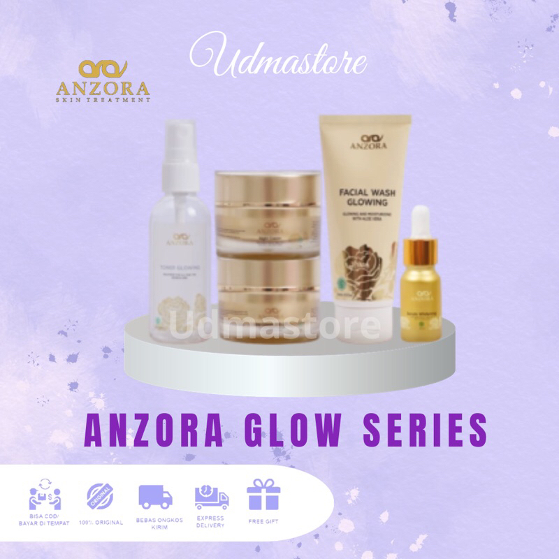 Jual ANZORA SKINCARE PAKET GLOW SERIES (free gift) | Shopee Indonesia