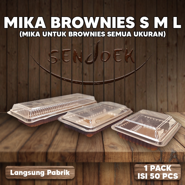 Jual Mika brownies All Size tebal / Box mika brownies / kotak brownies / mika kue kotak Semua ...