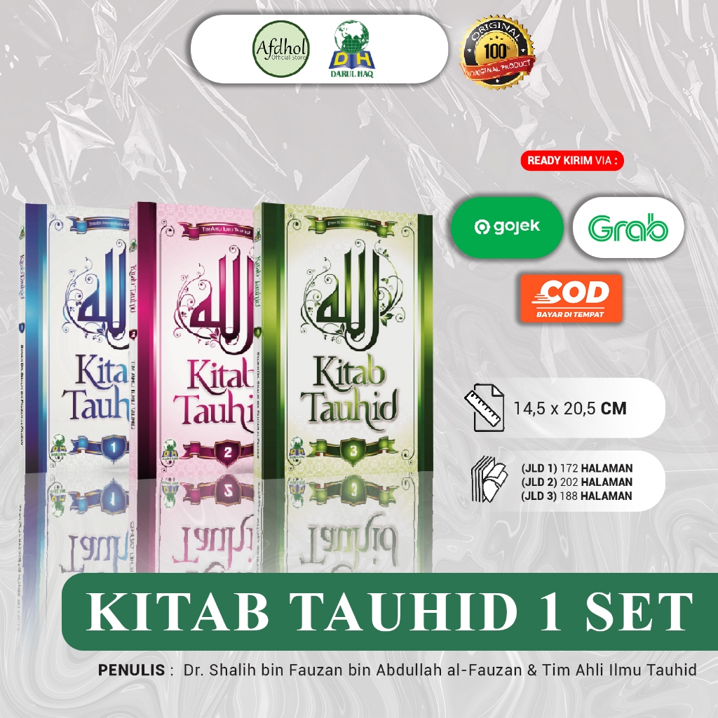 Jual Kitab Tauhid 1 Set Lengkap - Jilid 1 Jilid 2 Jilid 3 - Darul Haq ...