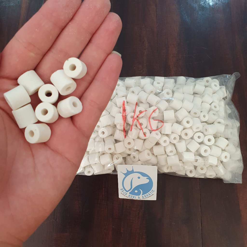 Jual CERAMIC RING 20KG MEDIA FILTER AQUARIUM AQUASCAPE BIO RING KERAMIK ...
