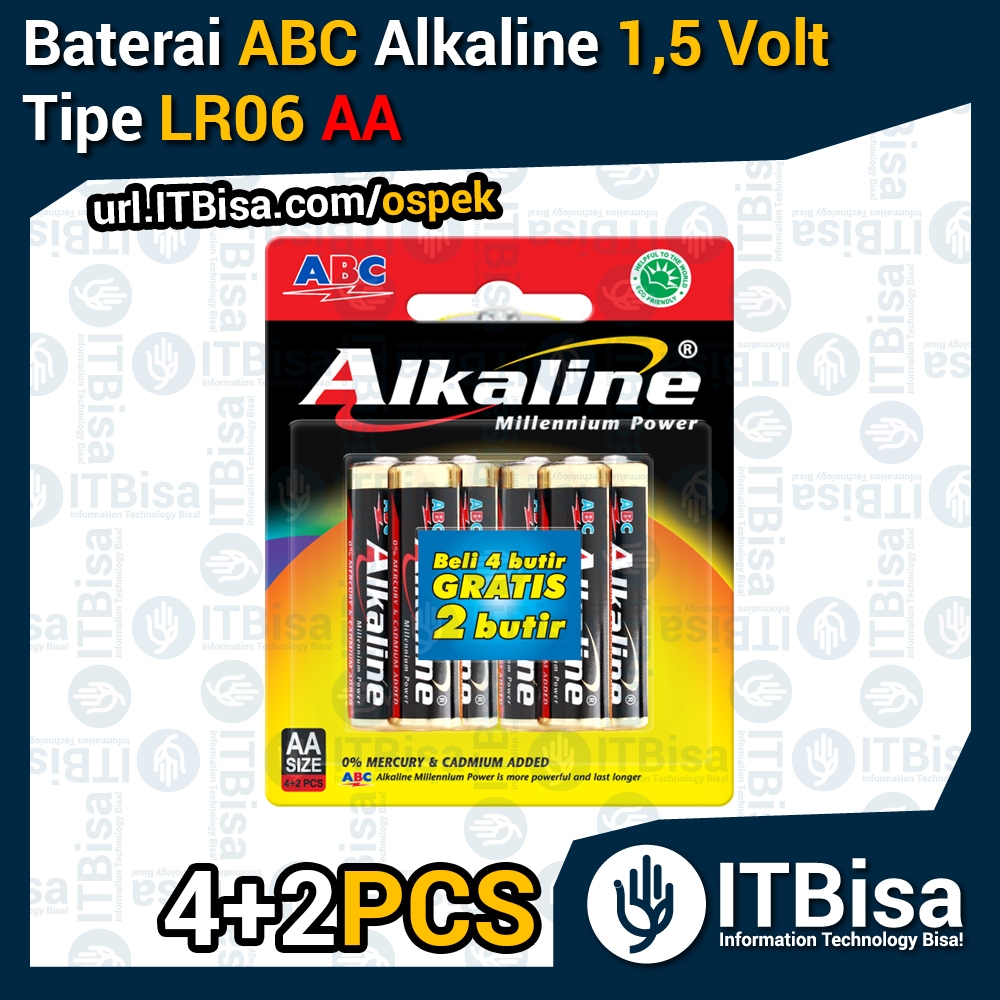 Jual ITBisa - Baterai ABC Alkaline AA 1.5V Satuan - LR06 A2 - Batre ...